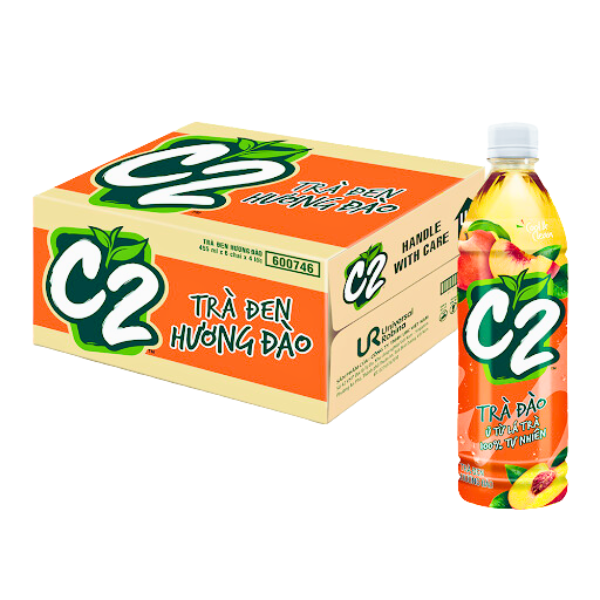 Trà Xanh C2 Hương Đào Chai 455ml: Hòa Quyện Hương Vị Đậm Đà và Sảng Khoái